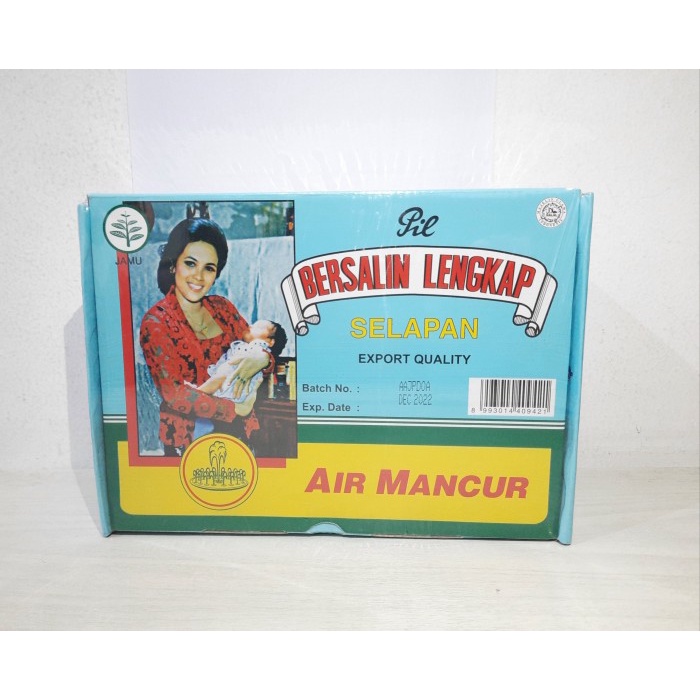 Jual Pil Jamu Bersalin Lengkap Selapan Air Mancur (Kemasan Box ...