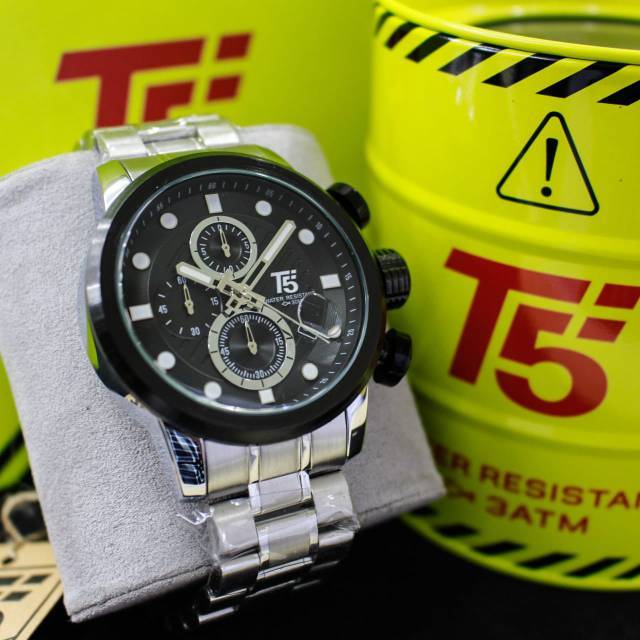 Jual Jam T5 H 3587 original stainless bergaransi free box | Shopee Indonesia