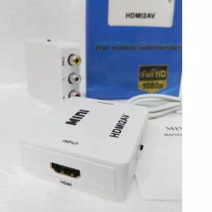 Jual {Original} HDMI to AV RCA Converter Adapter MINI HDMI2AV ADAPTER ...