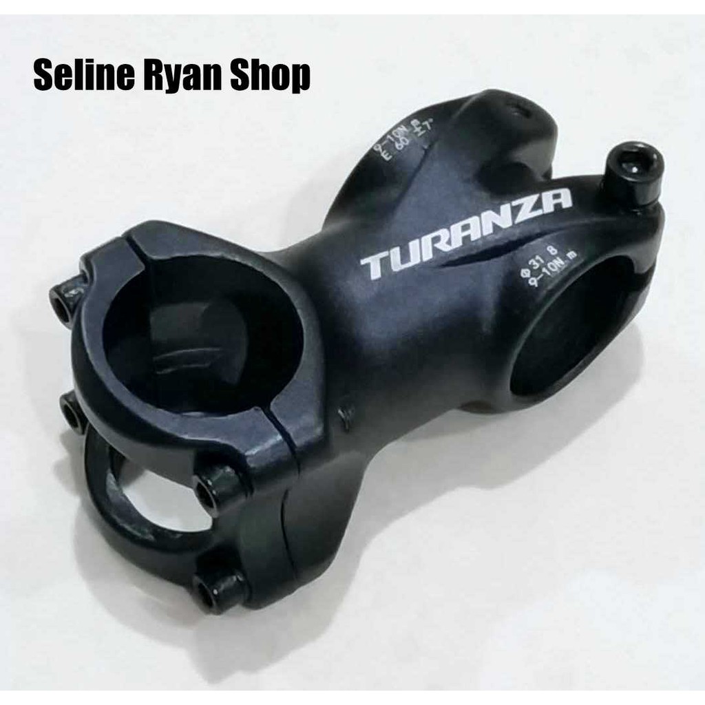 Jual Stem Sepeda MTB TURANZA Oversize Full Black Alloy 60mm | Shopee ...