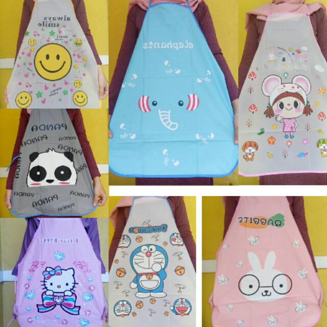 Jual Apron anak / apron melukis / apron waterproof / apron karakter ...
