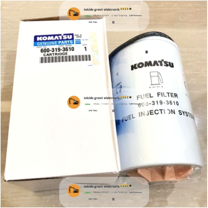 Jual FILTER KOMATSU 600-319-3610 600 319 3610 6003193610 | Shopee Indonesia
