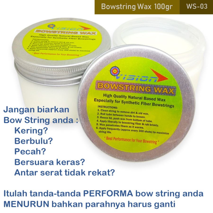Jual String WAX 100gr | Bowstring Wax Pelumas Lilin Tali Busur Panahan ...