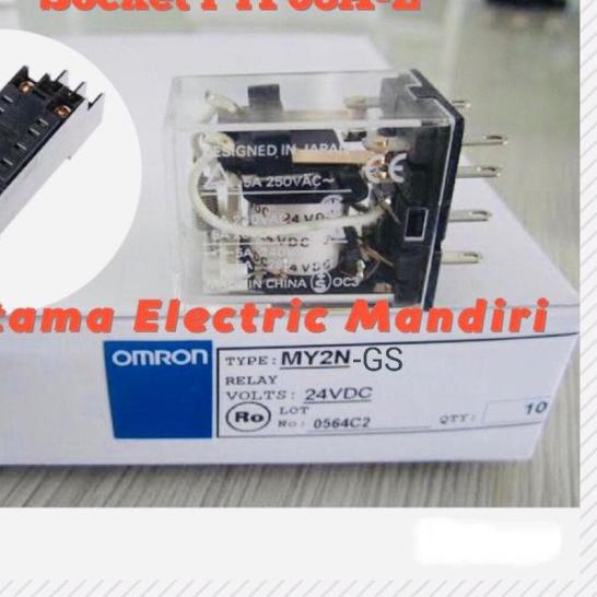 Jual OMRON Relay MY2N-GS MY2N 24VDC 24V dan Socket PYF08A-E ORIGINAL ...