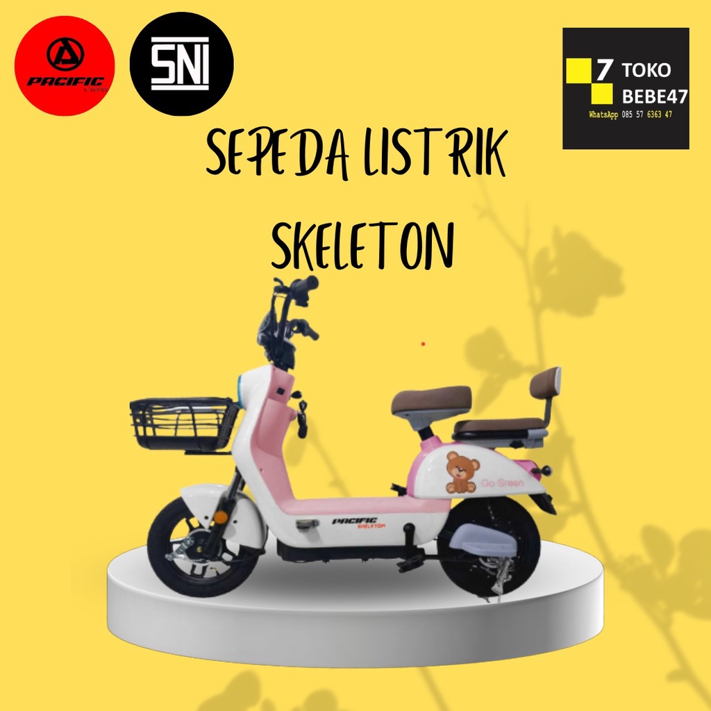 Jual SEPEDA LISTRIK PACIFIC SKELETON GARANSI | Shopee Indonesia