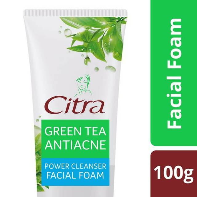 Jual Citra facial foam 100g Green tea Anti acne | Shopee Indonesia
