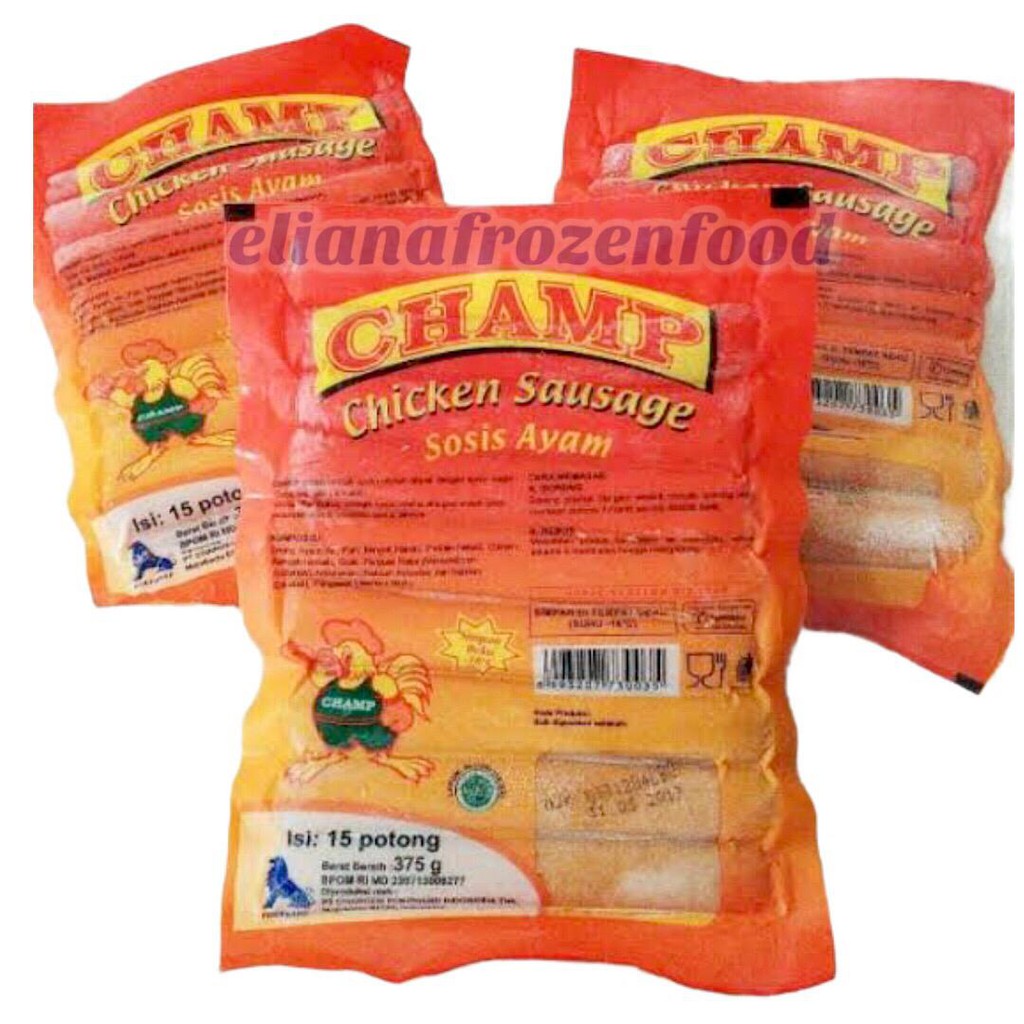 Jual CHAMP CHICKEN SAUSAGE 375 GR / CHAMP SOSIS AYAM | Shopee Indonesia