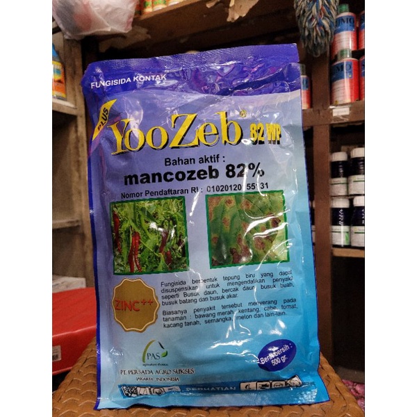 Jual Fungisida Yozeb blue 500gr dengan bahan aktif mancozeb 82% ...