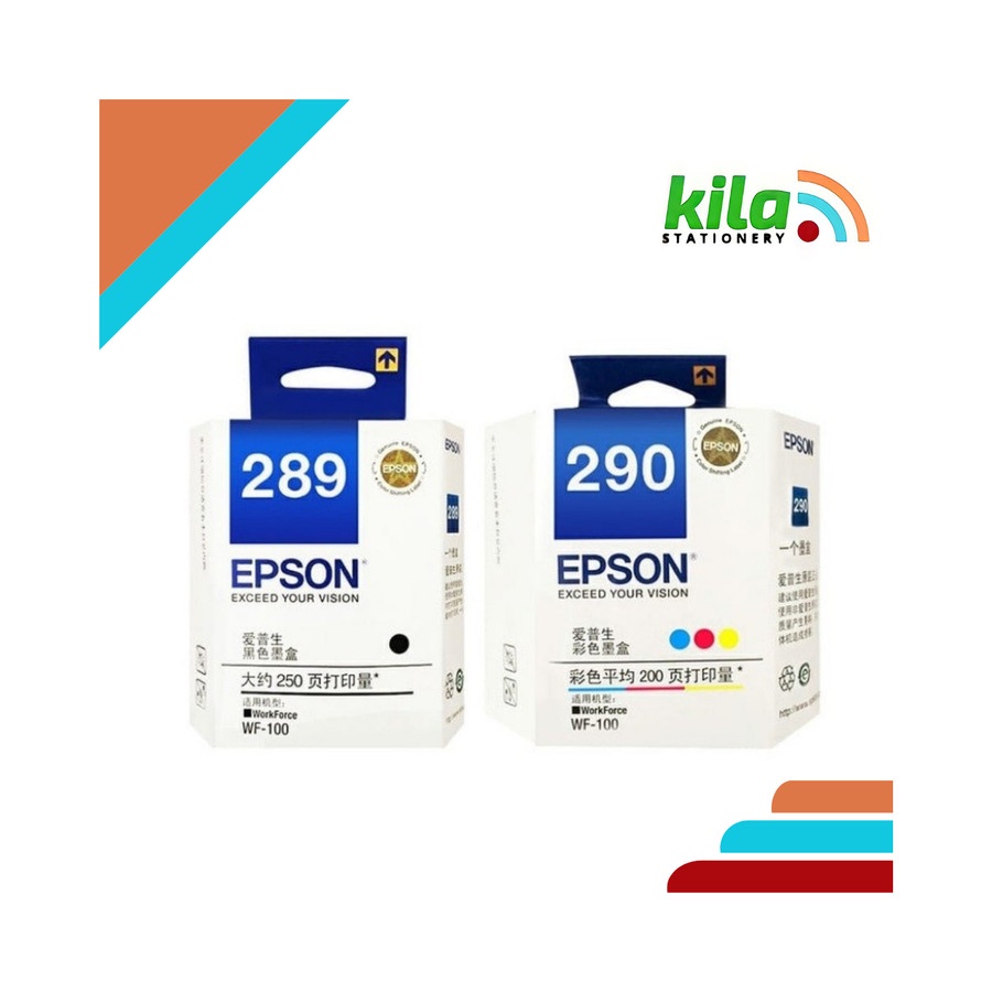 Jual Tinta Epson 289 Black + 290 Color = Printer Epson WorkForce WF ...