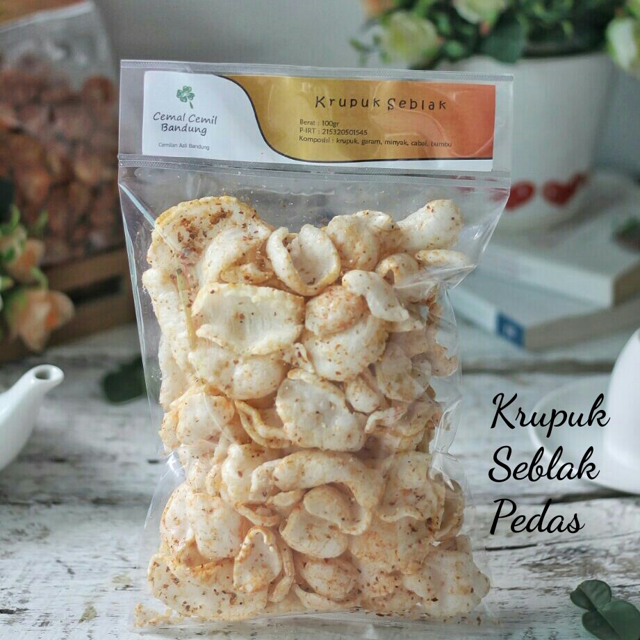 Jual CCB Kerupuk Seblak Pedas Gurih 100 Gram Krupuk Seblak Bandung ...