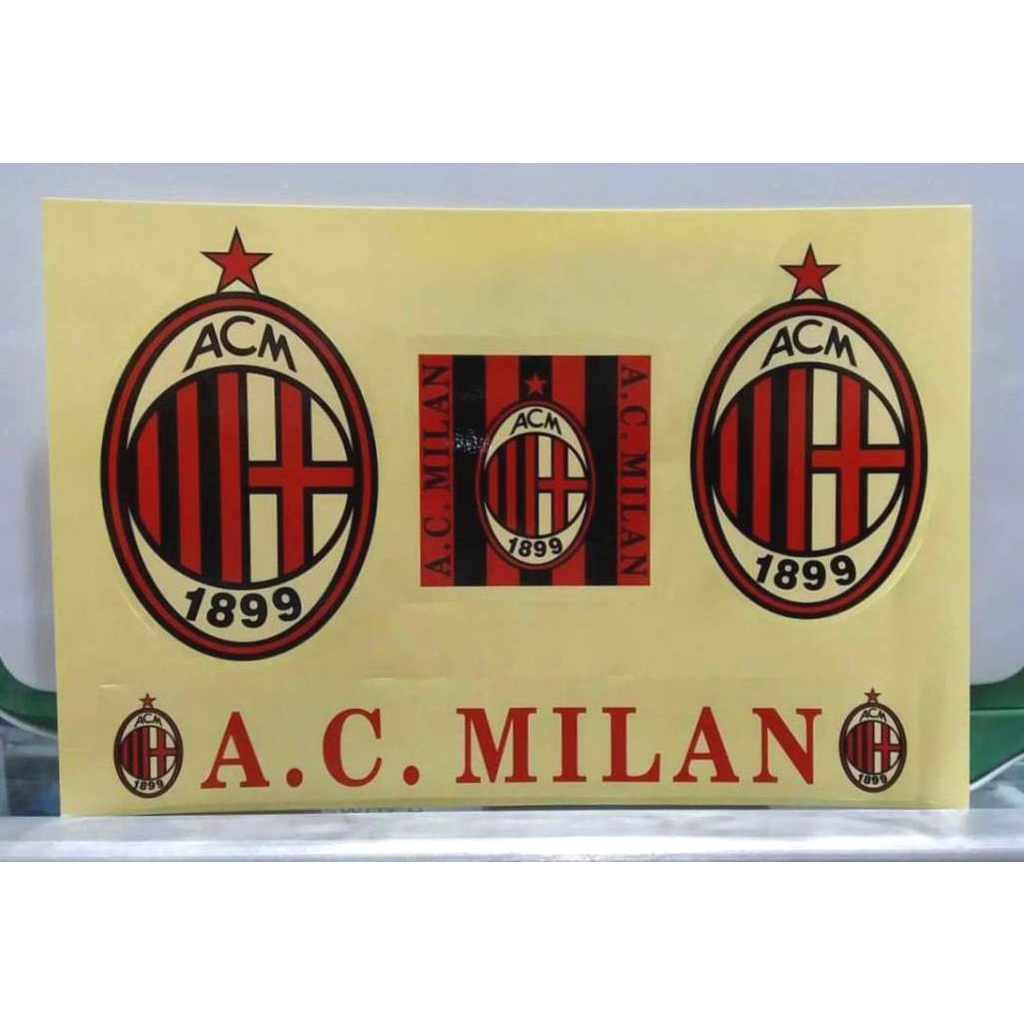 Jual STIKER LOGO AC MILAN FC | Shopee Indonesia
