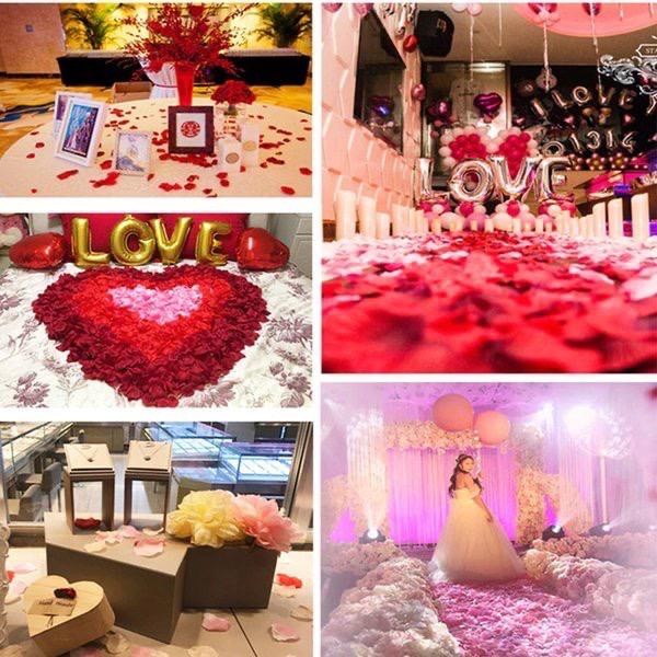 Jual Red Rose Petals / Kelopak Bunga Merah Mawar Artifisial / Hiasan ...