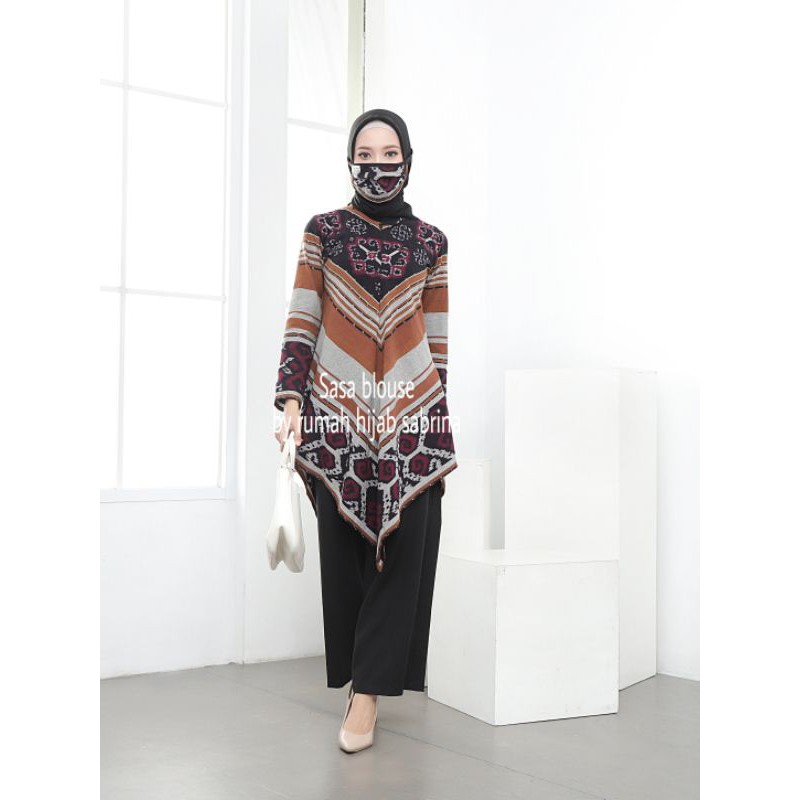 Jual SABRINA TENUN - SASA BLOUSE TENUN | Shopee Indonesia