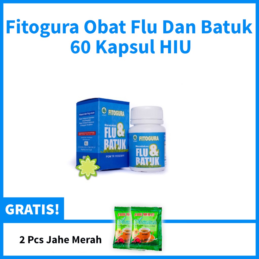 Jual Fitogura Obat Flu Dan Batuk 60 Kapsul HIU | Shopee Indonesia