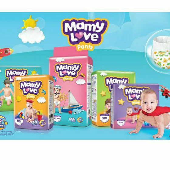 Jual MAMY LOVE Baby diapers pants S20,M20,L20,XL20,XXL28 | MAMY LOVE ...