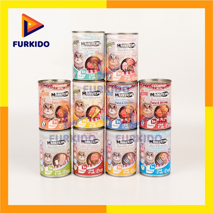 Jual MARKOTOPS Makanan Kucing Kaleng / Cat Wet Food Can 400 Gram ...