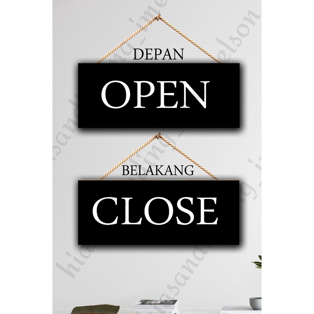 Jual 197/10x25cm/bolakbalik/hiasan dinding/ cafe/ pintu/toilet/tanda ...