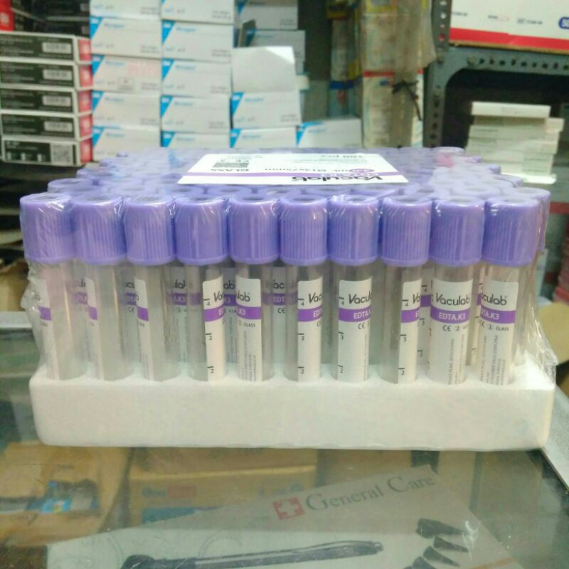 Jual Tabung Sample Darah Vaculab Plain 3,0ml Micro Tube Glass/ Tempat ...