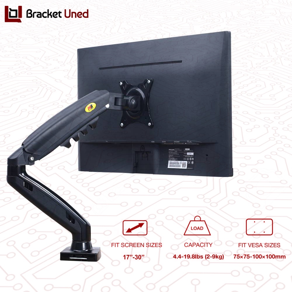 Jual Bracket Braket Breket Monitor 17-30 inch Full Motion Gas Strut ...