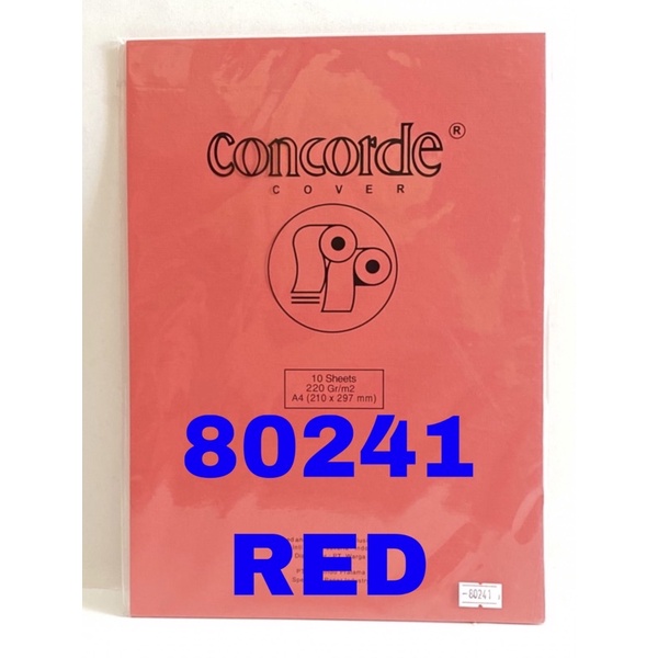 Jual KERTAS CONCORDE A4 220 GRAM / 1 PACK ISI 10 LEMBAR | Shopee Indonesia
