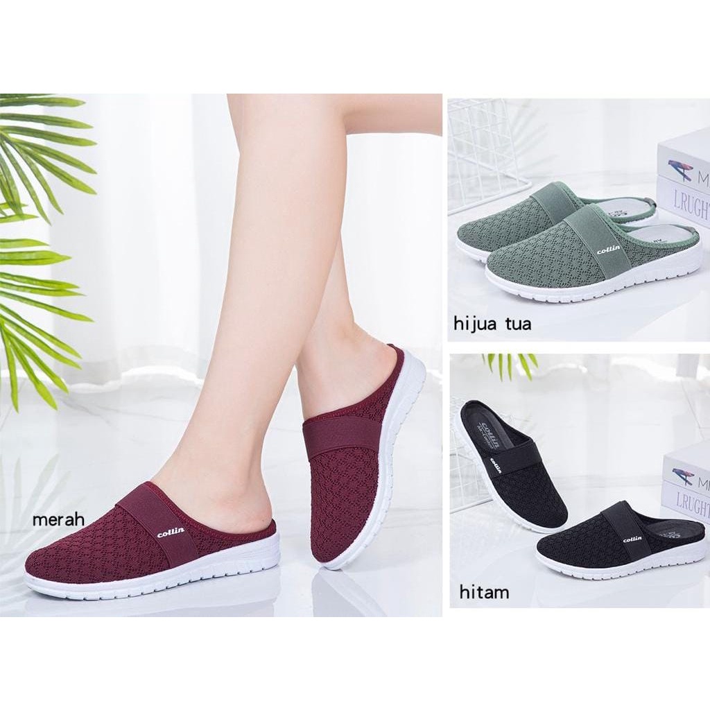 Jual Sepatu Sandal Bustong Wanita Korean Style Merk Collin original ...