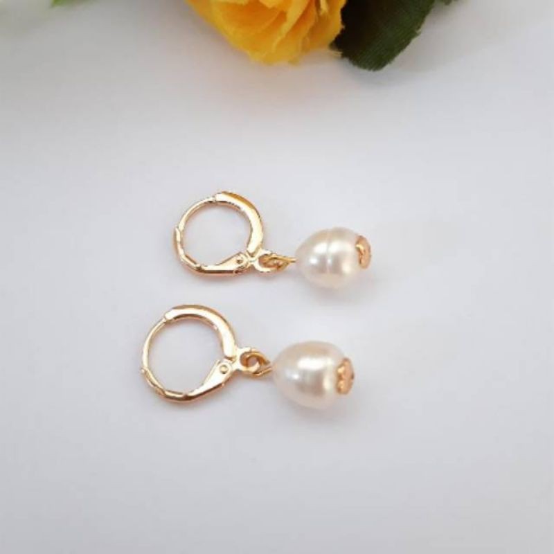 Jual anting mutiara asli lombok anting mutiara tawar super | Shopee ...