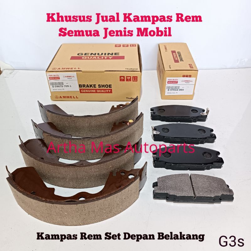 Jual KAMPAS REM SET PANTHER KOMPLIT DEPAN BELAKANG PANTHER | Shopee ...