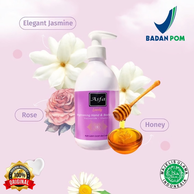 Jual Asfa Brightening Body Lotion With Niacinamide Dan Vitamin E Lovely ...