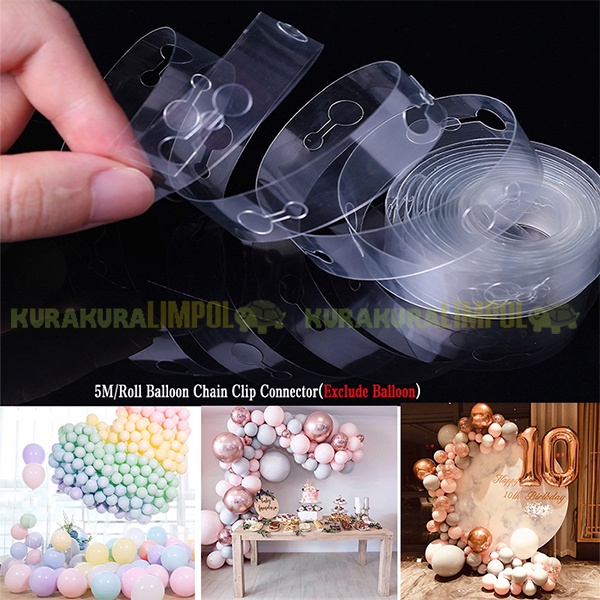 Jual Rantai Balon Klip Balon Penghubung Balon Penyambung Balon | Shopee ...