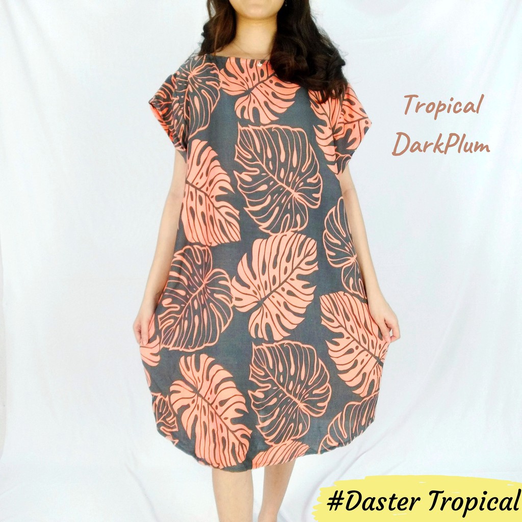 Jual Daster Kekinian / Daster Bali / Daster Cantik Tropical DarkPlum ...
