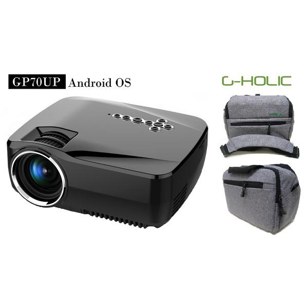 Jual LED Mini Proyektor GP70 UP + TAS Proyektor (GHOLIC) | Shopee Indonesia