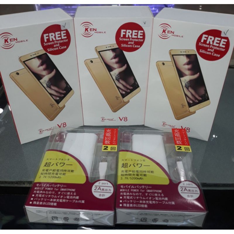 Jual Hp ken mobile v8 android ram 3/32gb jaringan 4g resmi segel baru ...