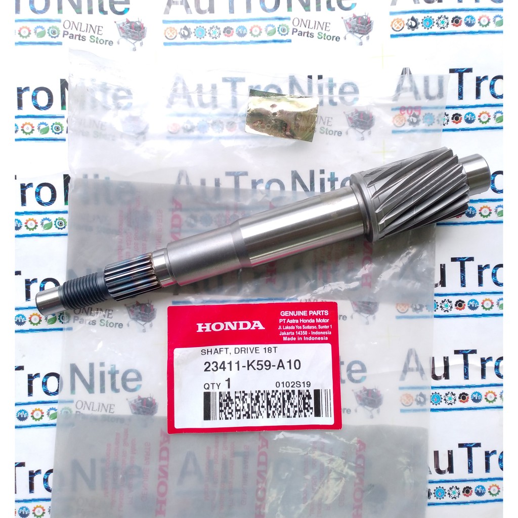 Jual As Pulley Belakang Gear Ratio Drive Shaft 18 T 23411-K59-A10 Original Honda Vario 150 LED ...