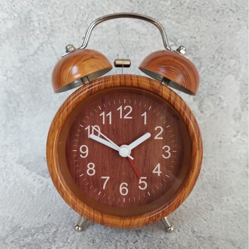 Jual Jam Beker Vintage Motif kayu Jam Weker Kring Besi Vintage Klasik ...