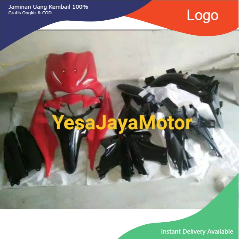 Jual Full Body Halus Kasar Honda Revo Absolute Warna Merah | Shopee ...