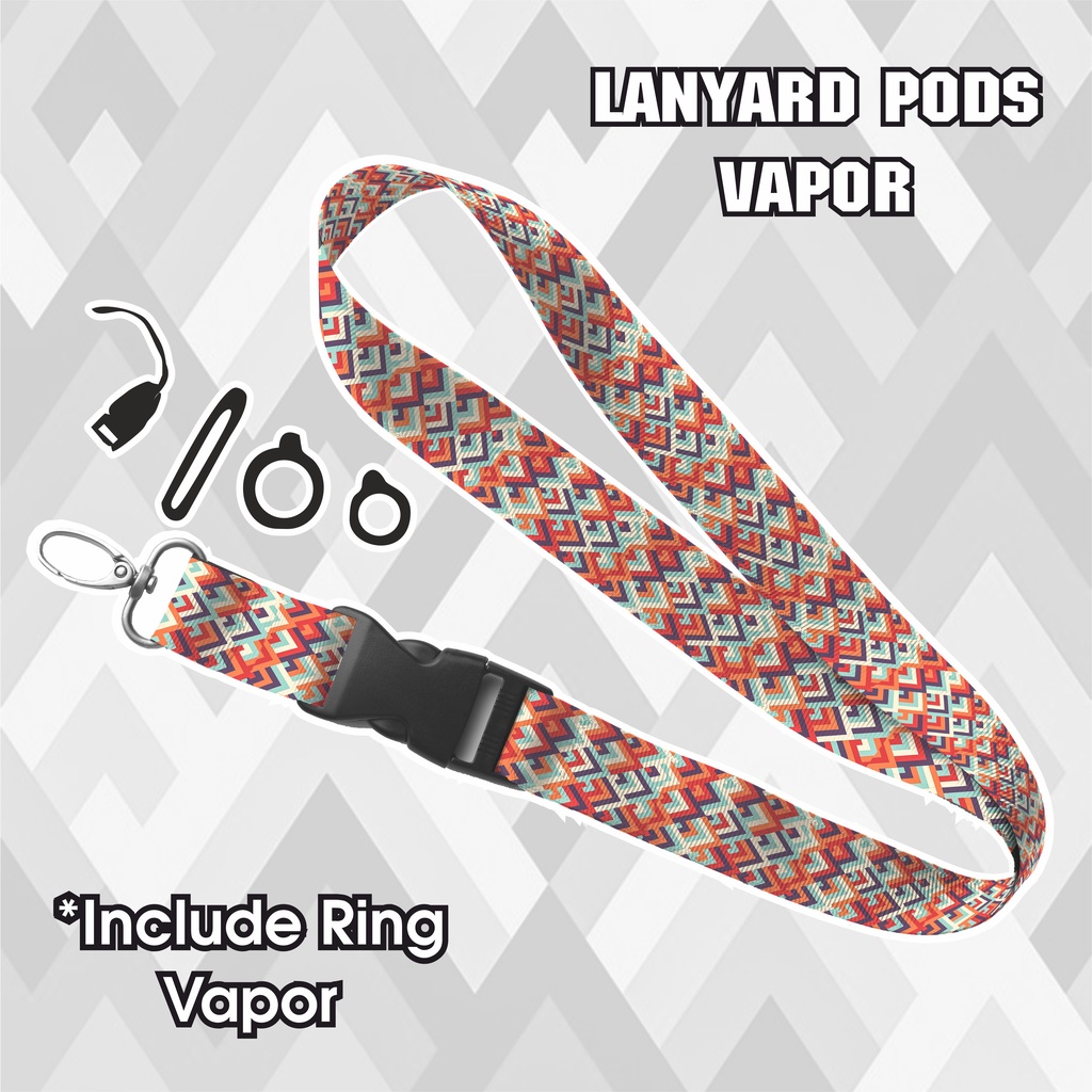 Jual LANYARD VAPOR/ PODS PREMIUM MOTIF COOL PATTERN WALLPAPER FREE 3 ...