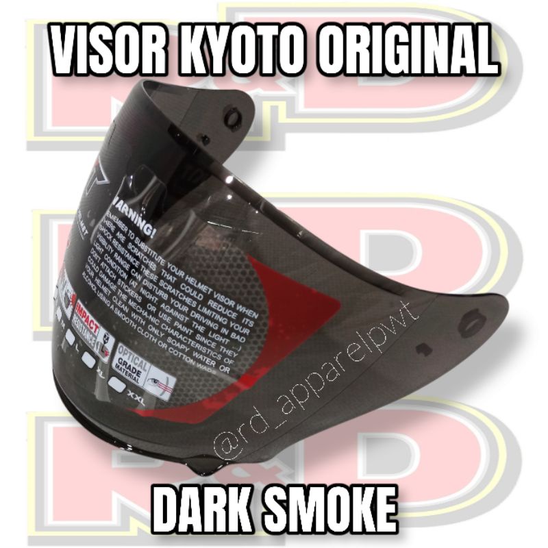 Jual visor kyoto dark smoke clear bening original pnp ke helm ink ...