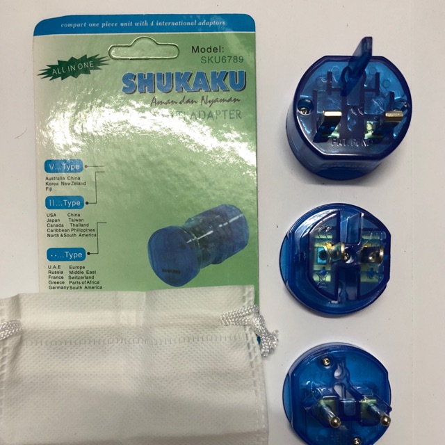 Jual Colokan Multi/Multi Travel Adapter Shukaku | Shopee Indonesia