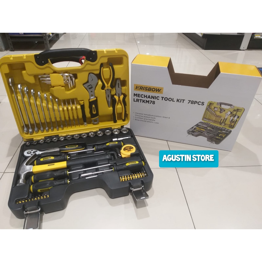 Jual Krisbow Set Perkakas Mekanik 78 Pcs | Shopee Indonesia