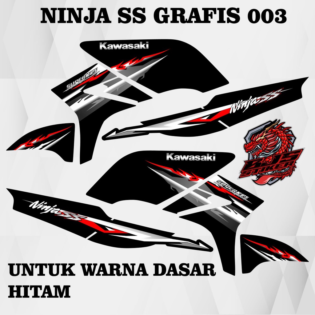 Jual Striping ninja ss - Stiker Decal kawasaki ninja ss grafis 003 ...