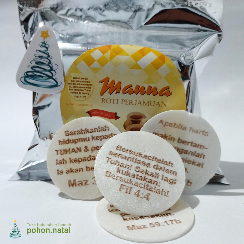 Jual Hosti Ayat Manna Roti Perjamuan 100pcs | Shopee Indonesia