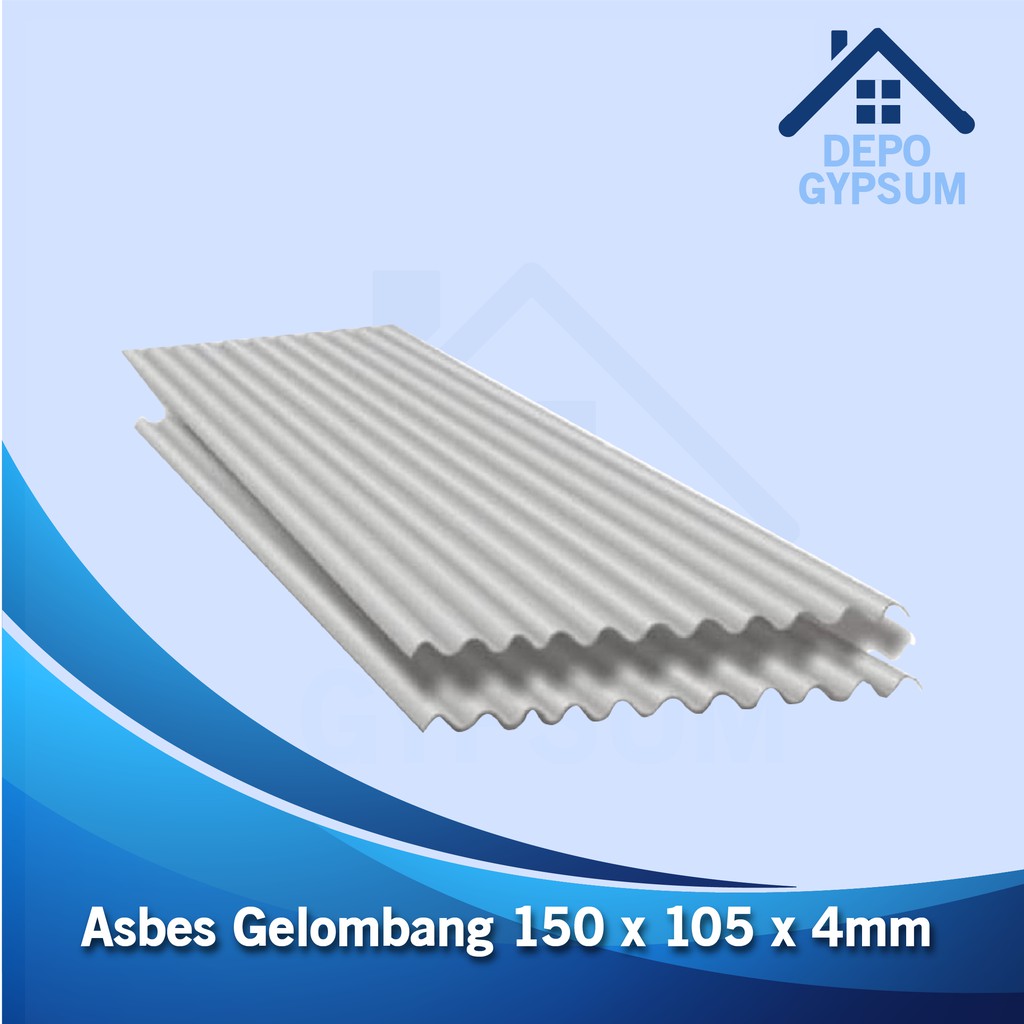 Jual ASBES GELOMBANG | ASBES GELOMBANG 150cm x 105cm x 4mm | Shopee ...