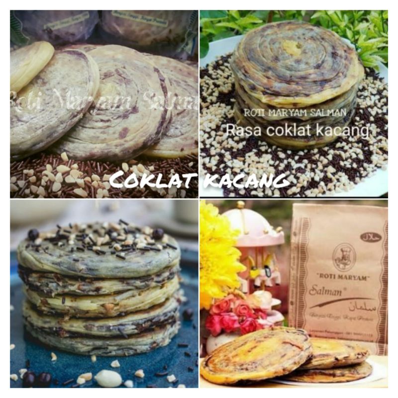 Jual Roti Maryam Salman Asli Rasa COKLAT KACANG 1 Pack Isi 5 Roti ...