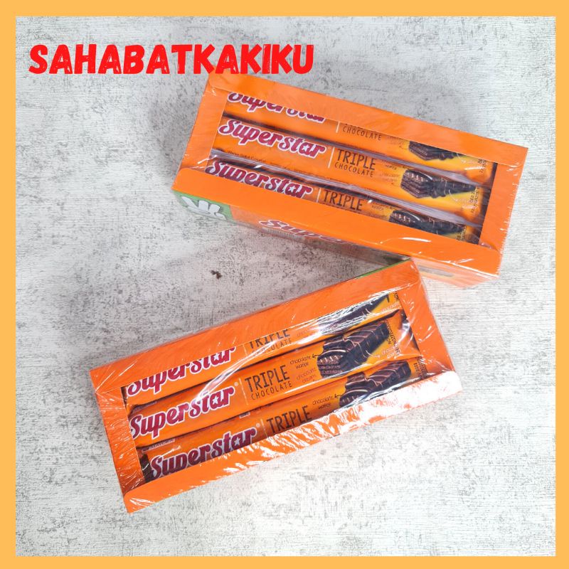 Jual Wafer Superstar ( Superman ) Triple Chocolate | Shopee Indonesia