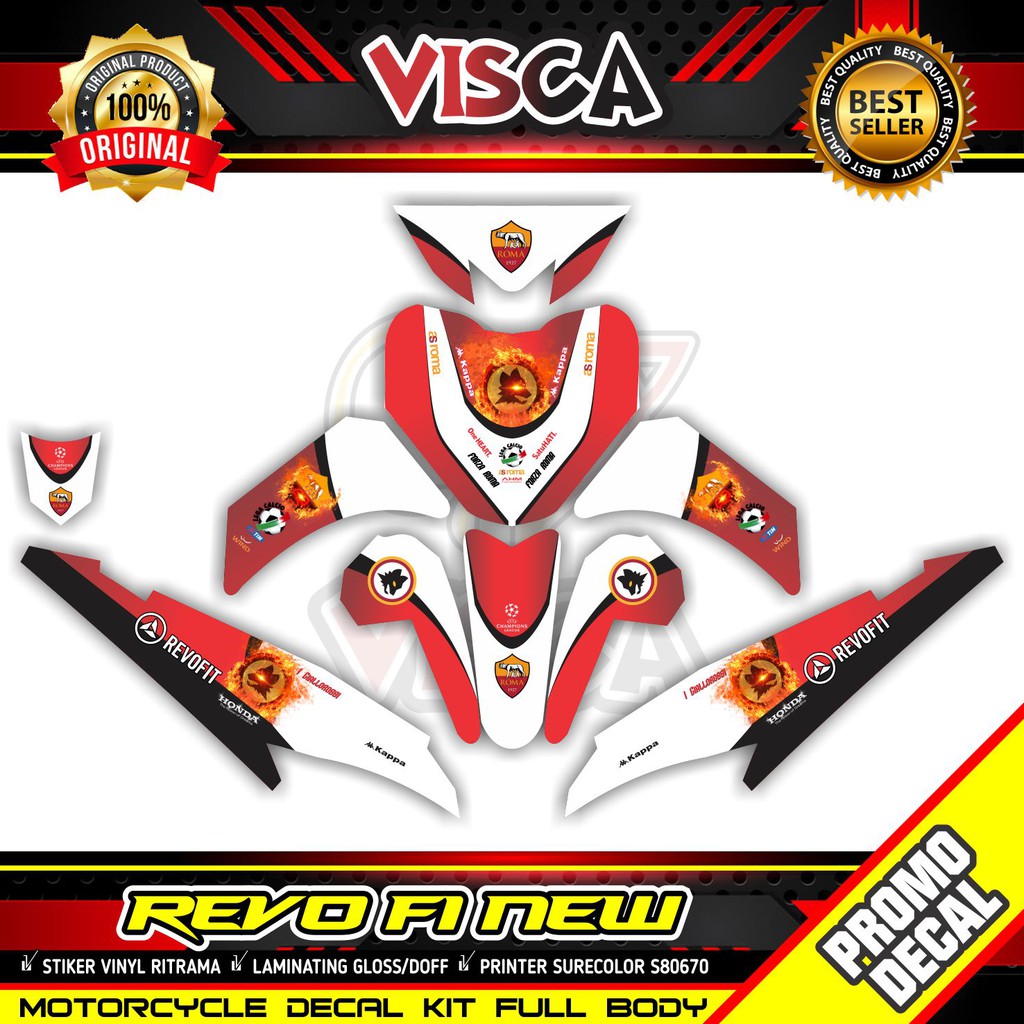 Jual Decal Revo Fit New Stiker Revo Fit Fi dekal Revo Fit New ASROMA ...