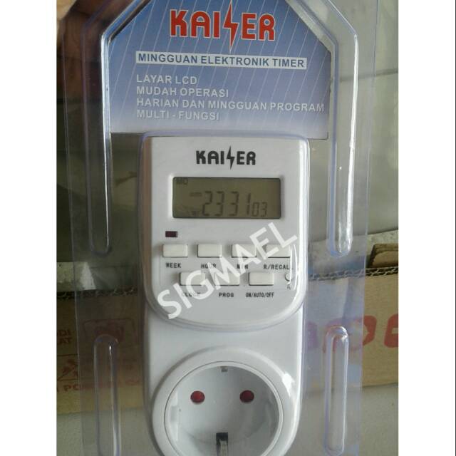 Jual Stopkontak digital otomatis timer otomatis Kaiser | Shopee Indonesia