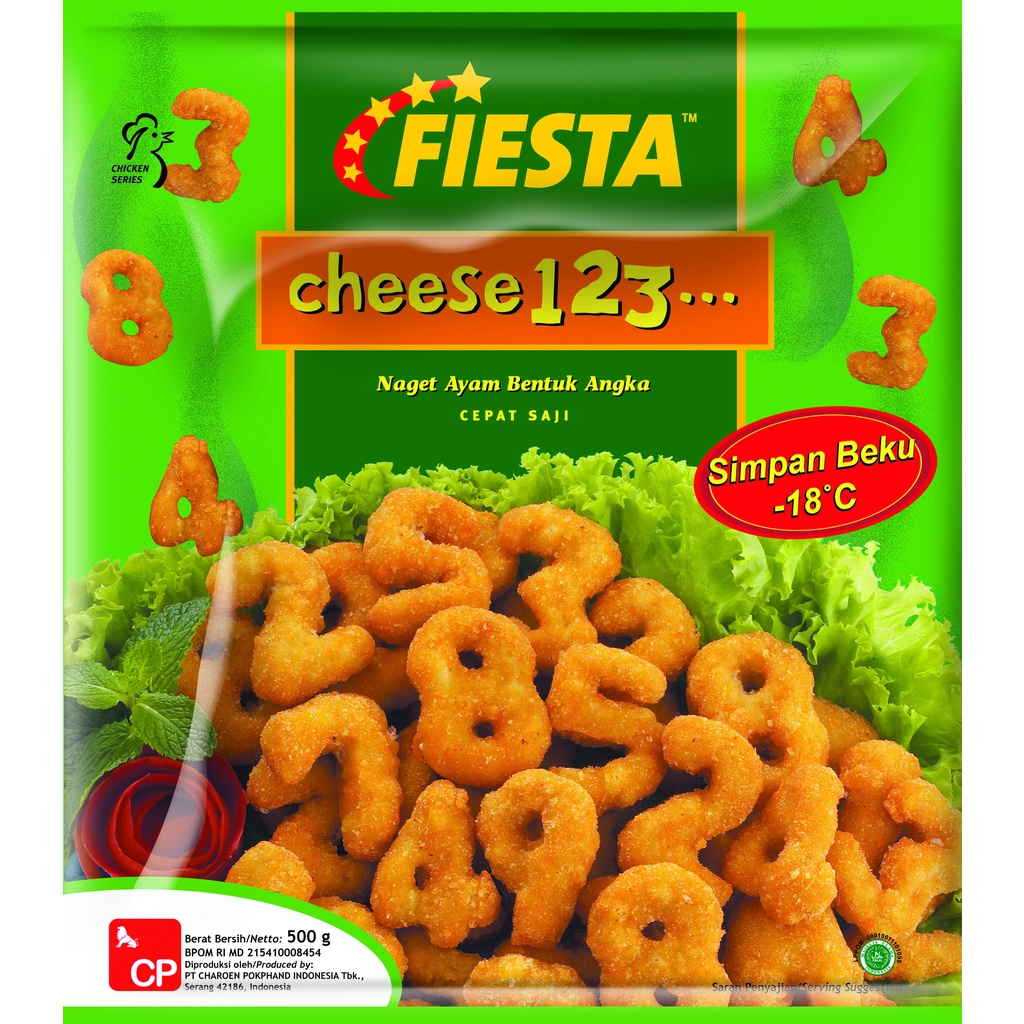 Jual FIESTA CHEESE 123 NUGGET 400 GR ( Kemasan Baru ) (Khusus Gosend ...