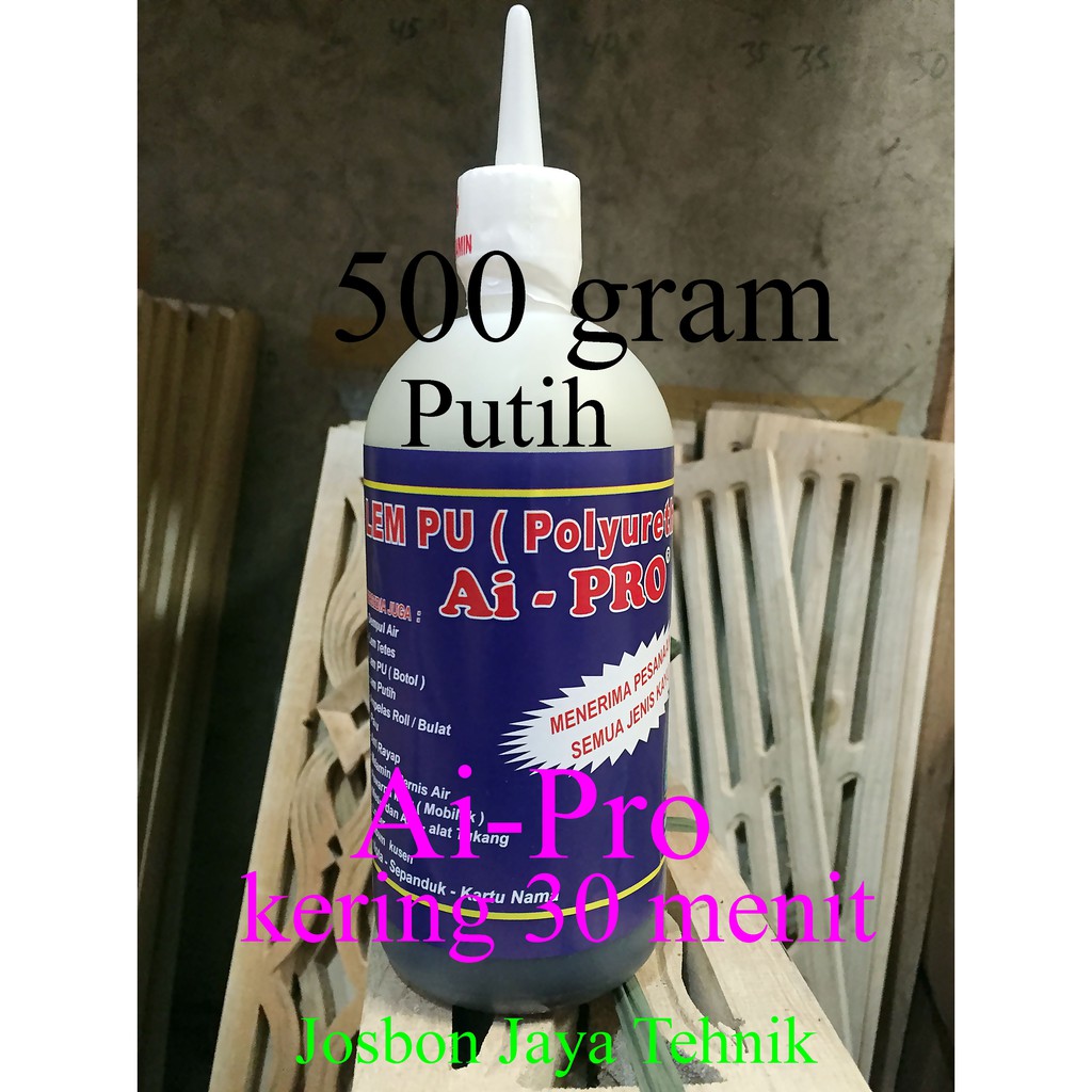 Jual Lem Pu Merk Ai-PRo putih atau Lem botol 500gr | Shopee Indonesia