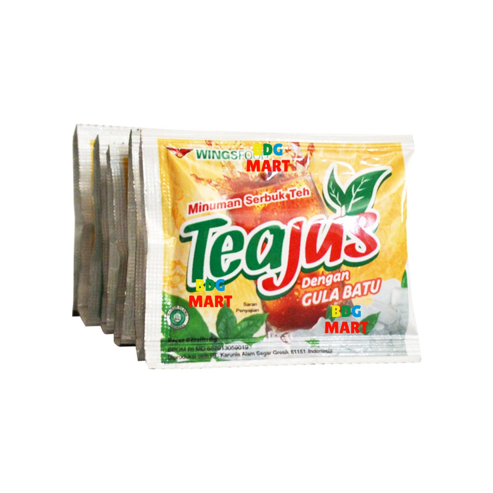 Jual TEAJUS TEA JUS GULA BATU SACHET SERBUK MURAH RENCENG ISI 10 SACHET ...
