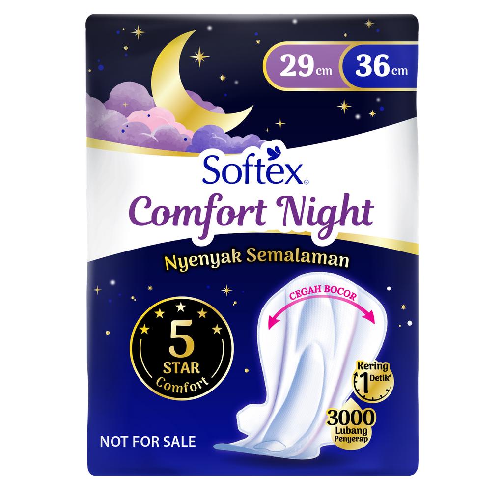 Jual [Sample] Softex Comfort Night 29cm & 36cm 2s | Shopee Indonesia